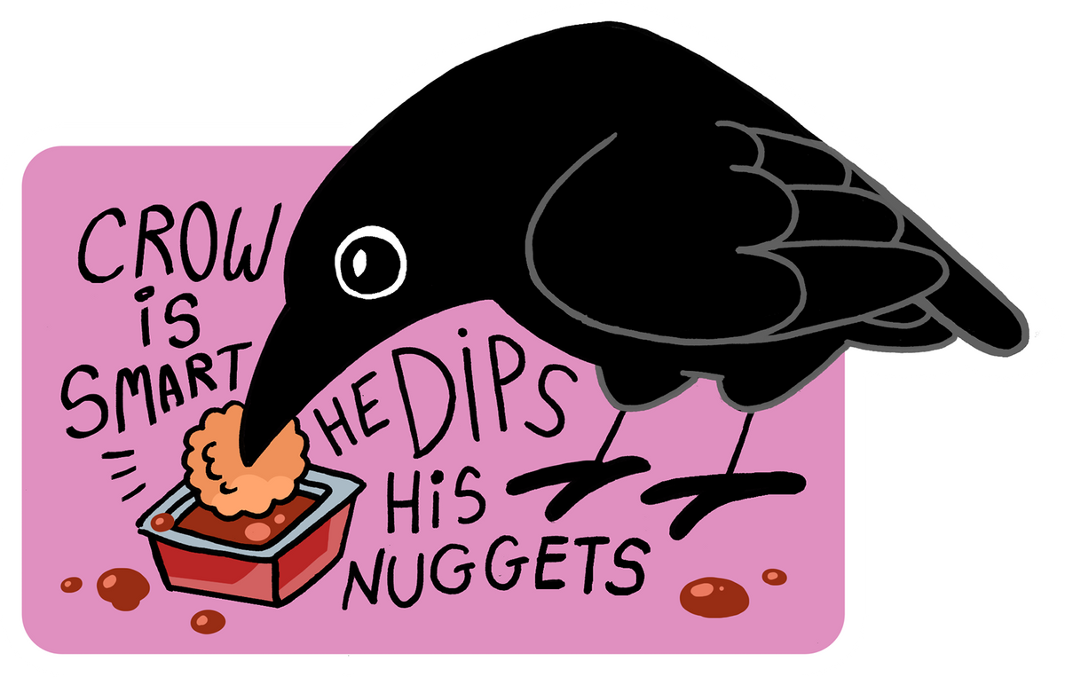 Crow Nuggets sticker – Fairylogue Press