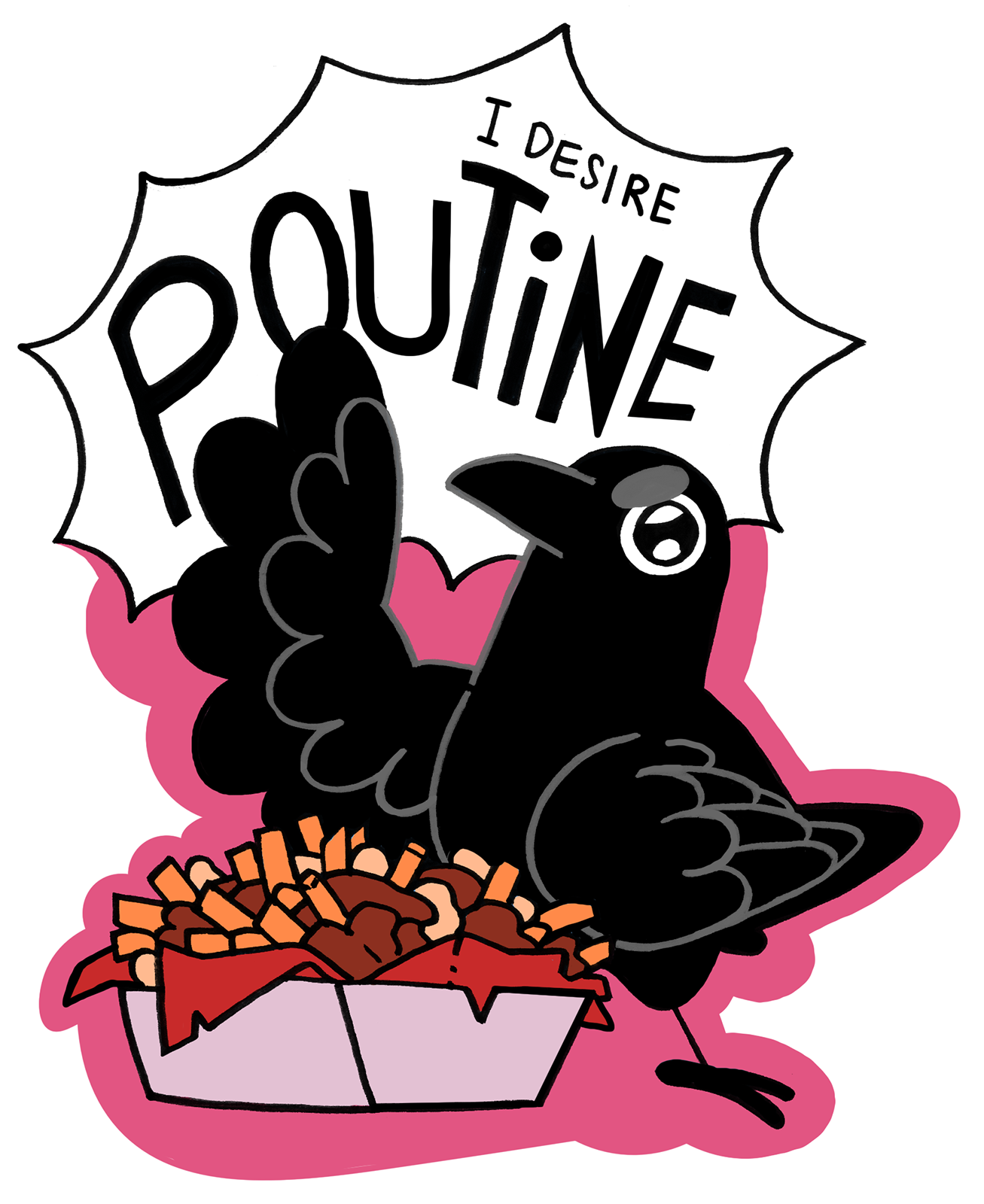Poutine sticker – Fairylogue Press
